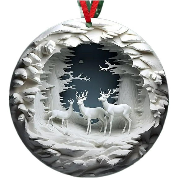 Chuip Bird Christmas Ornament - Exquisite Acrylic Hanging Decor for ...