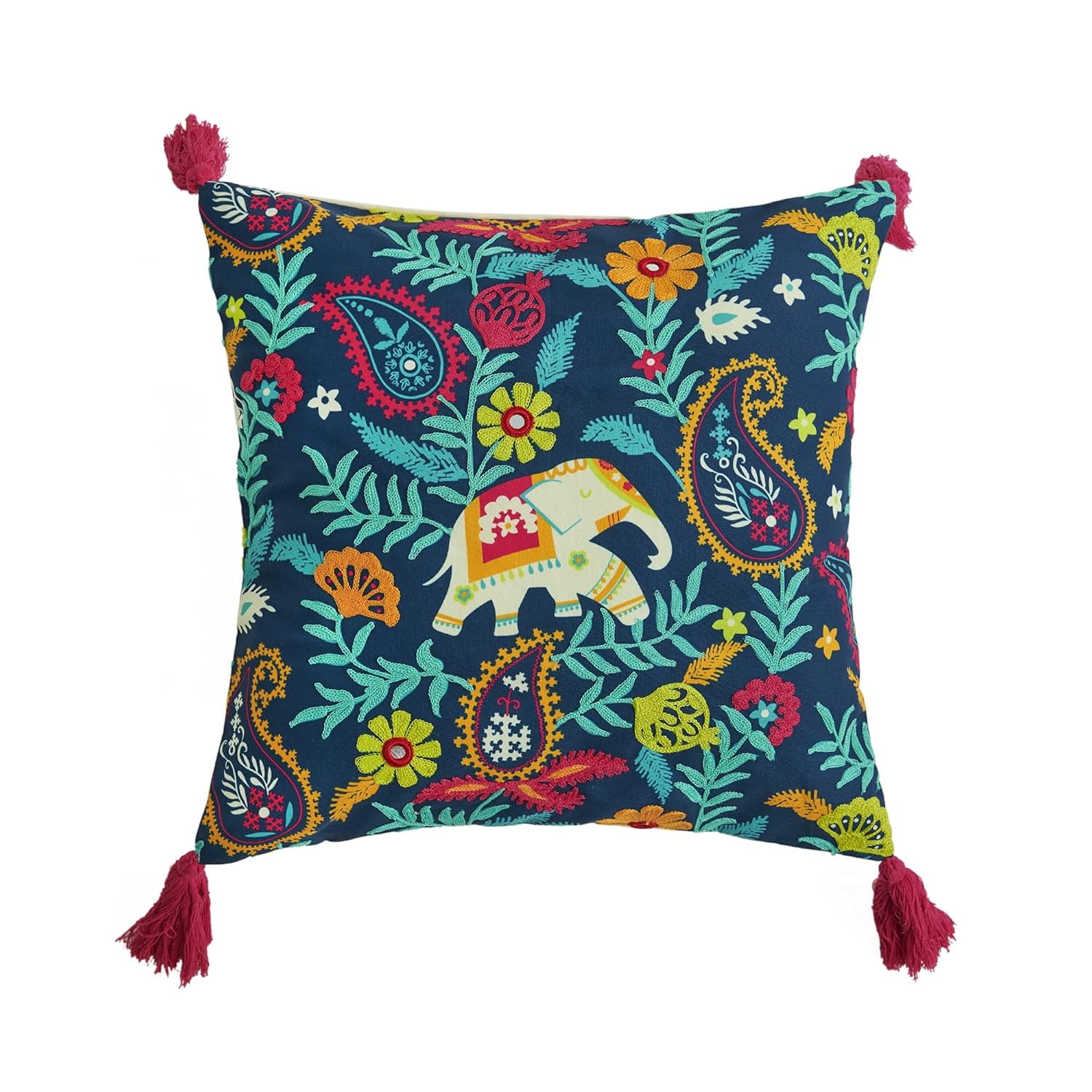 Chumbak Begum's Baag Kutch Cushion Cover - Walmart.com