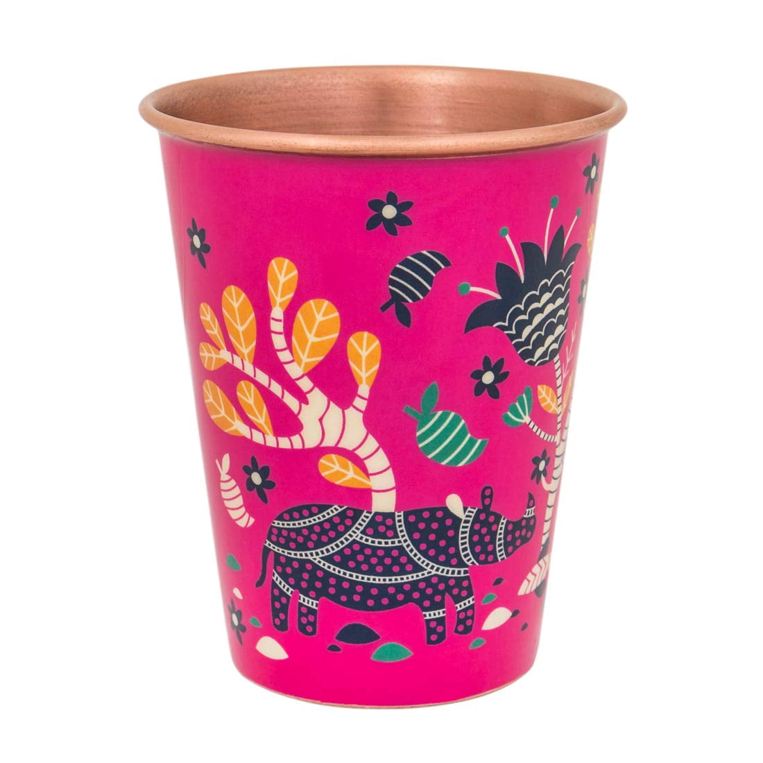 Chumbak Jungle Folk Copper Tumbler - Large, 1 Piece, 400 Ml - Walmart.com