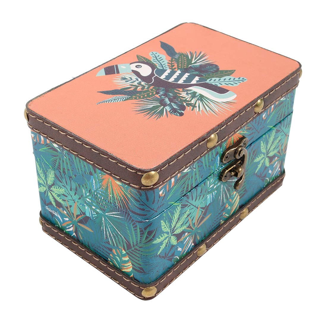Chumbak Storage Boxes (Green, Tropical Jungle, Engineered Wood ...