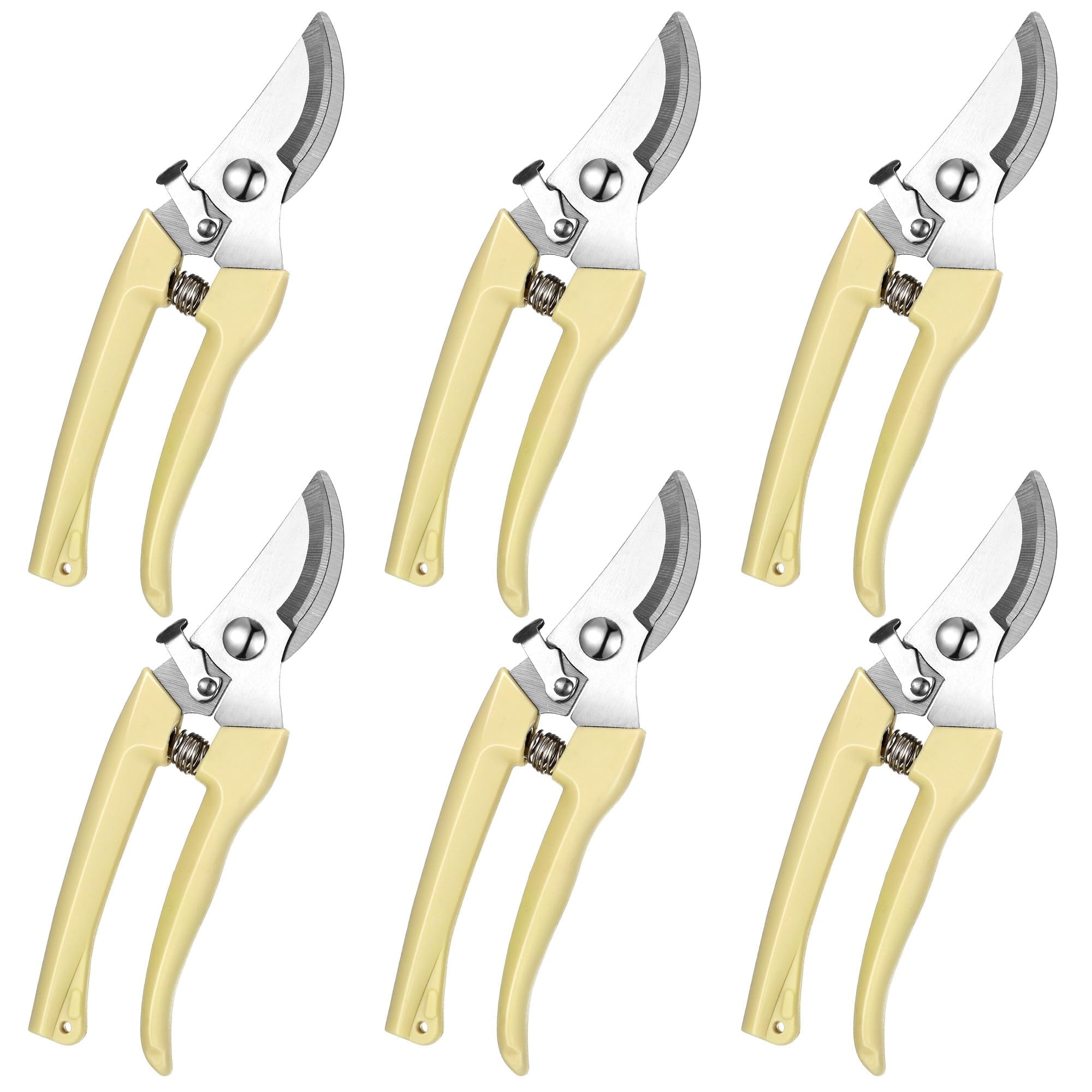 Chumia 6 Pcs Garden Flower Shears Pruning Scissors Heavy Duty Plant ...