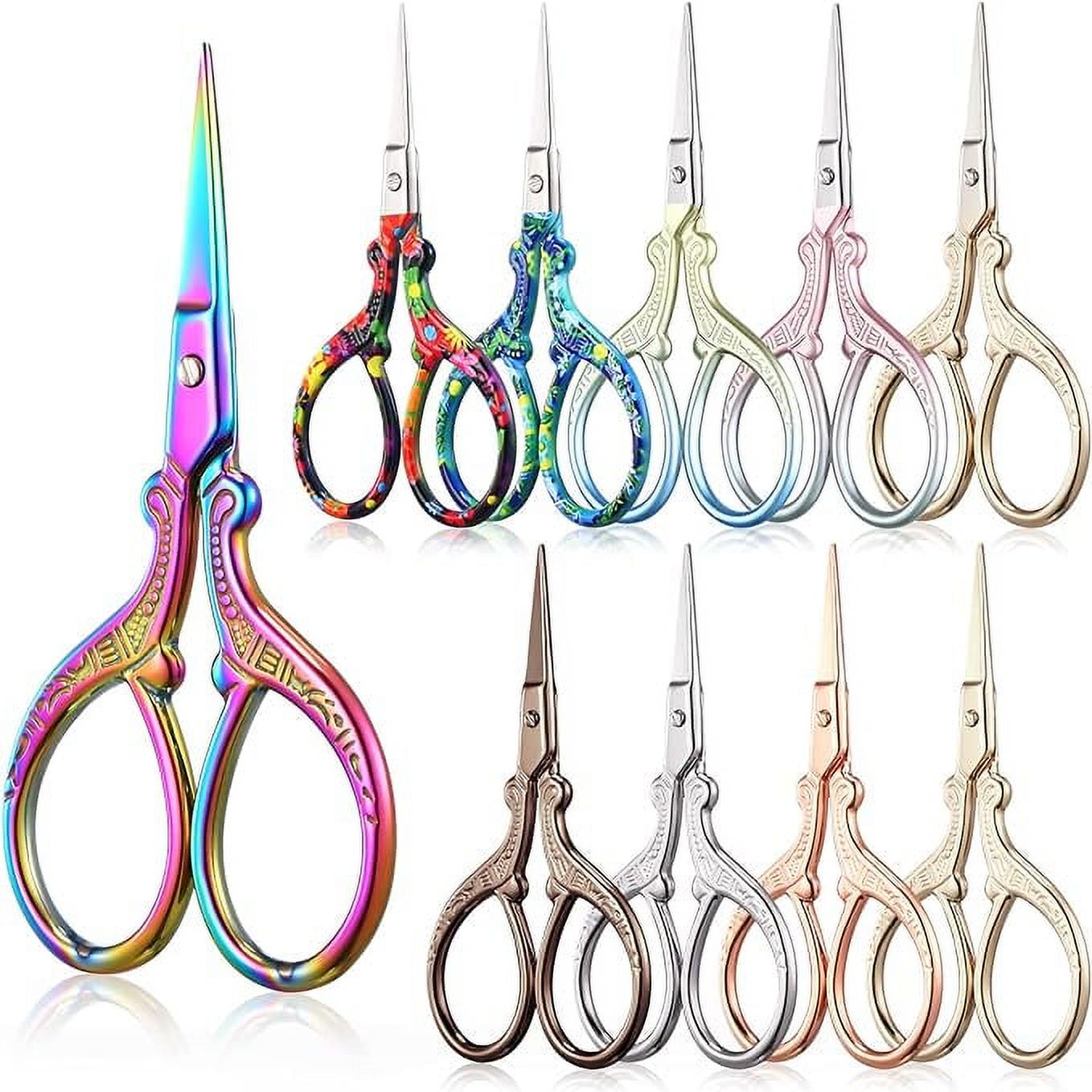 Chumia Embroidery Scissors Bulk Small Scissors 3.6 Inch Stainless Steel ...