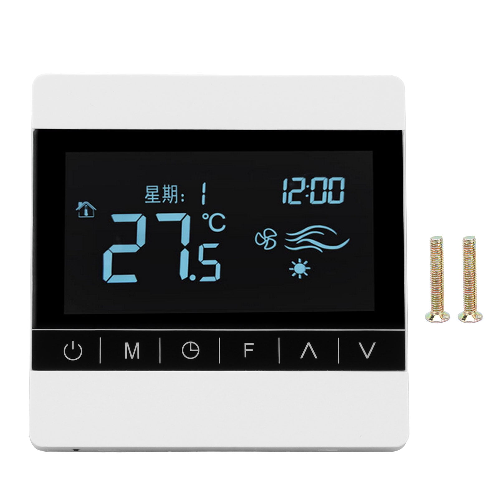 Chummist AC220V Electric Heating Thermostat 25A Intelligent Temperature ...