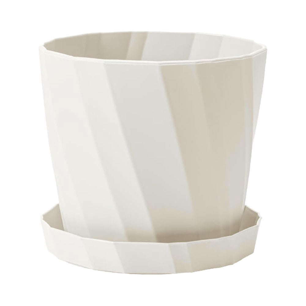 Chummist Outdoor and indoor plastic flower pot，Plant drain holes and ...