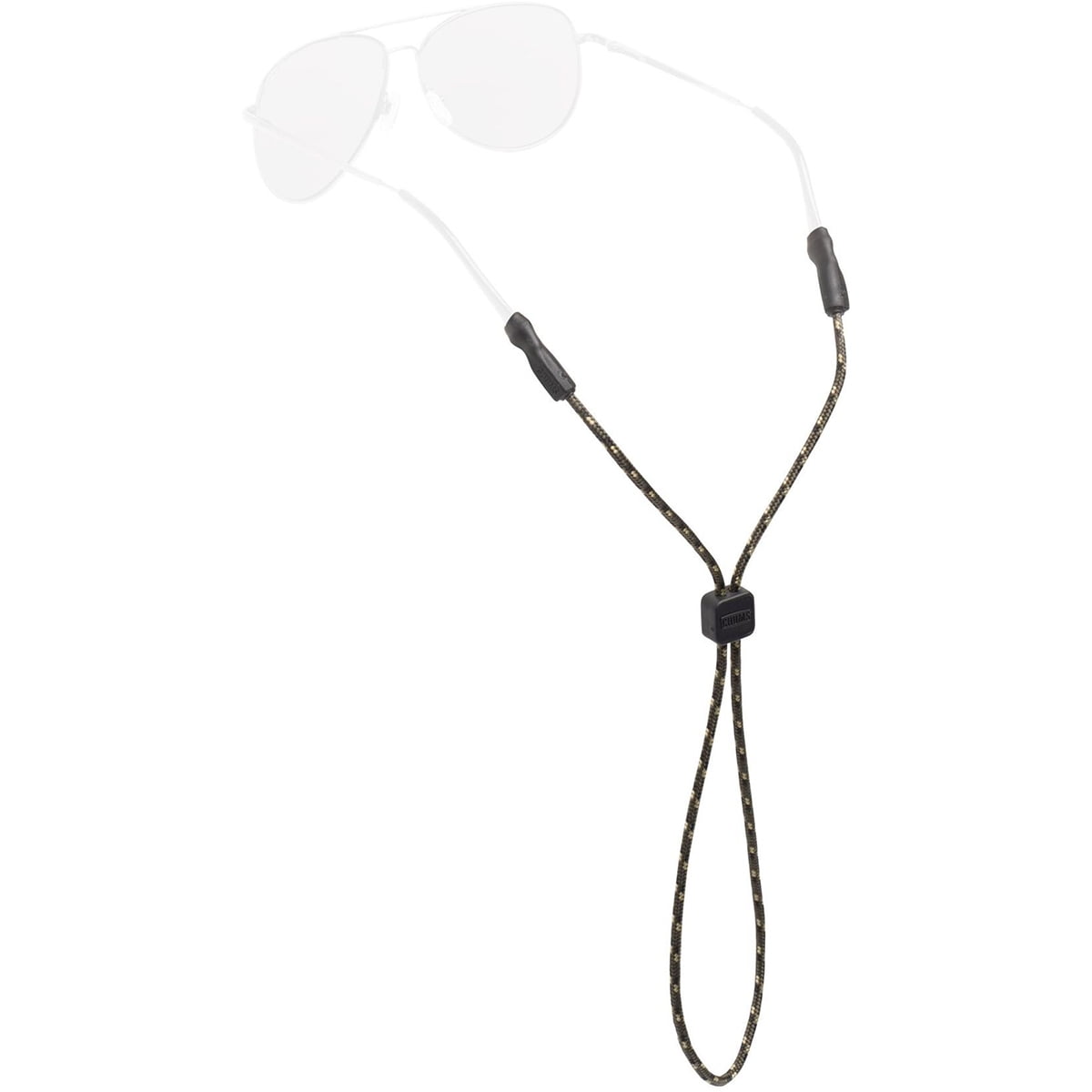 Chums Universal Fit 3mm Rope Eyewear Retainer - Olive/Gold/Black ...
