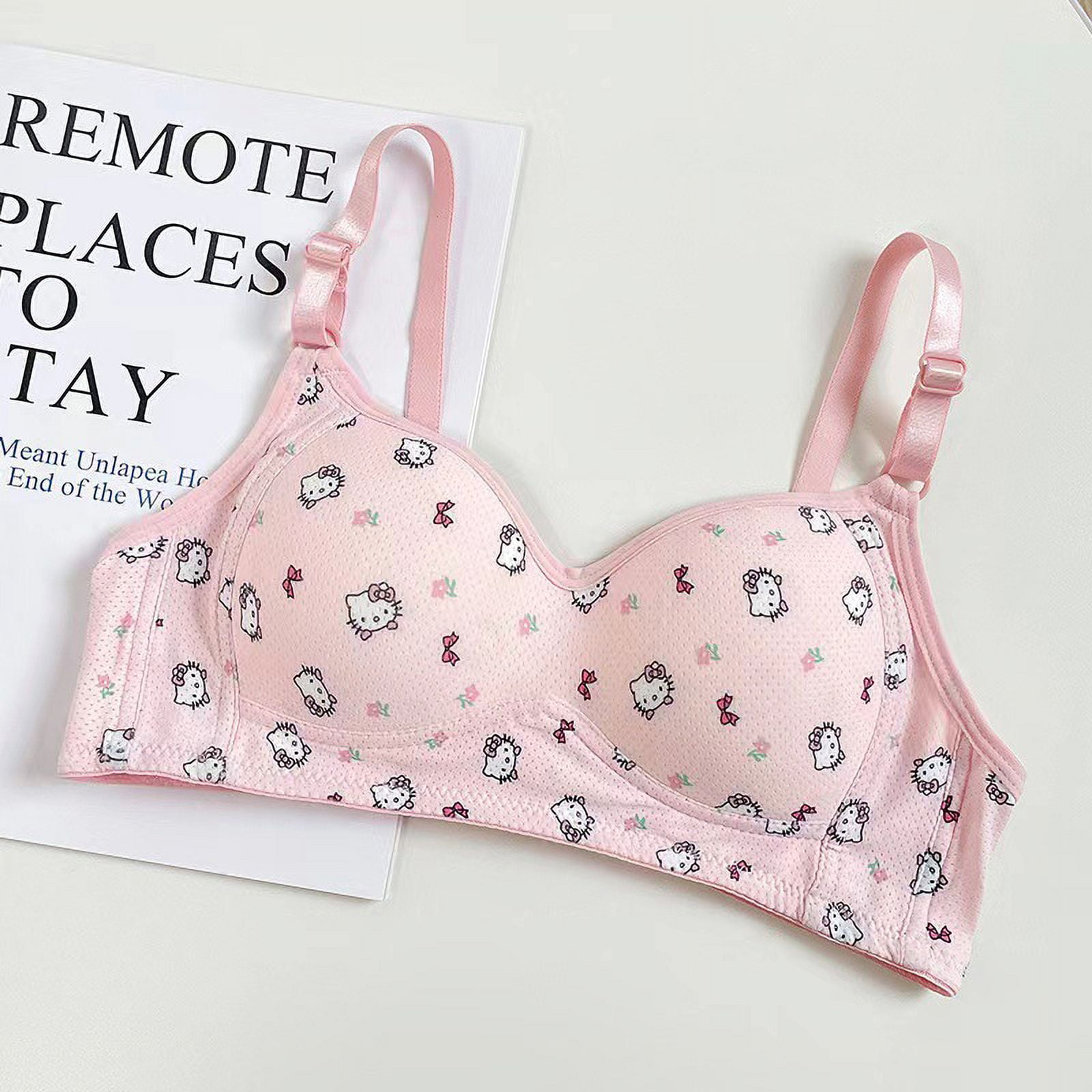 ChunLiang HelloKitty Cartoon Bra Women Underwear Female Push Up ...
