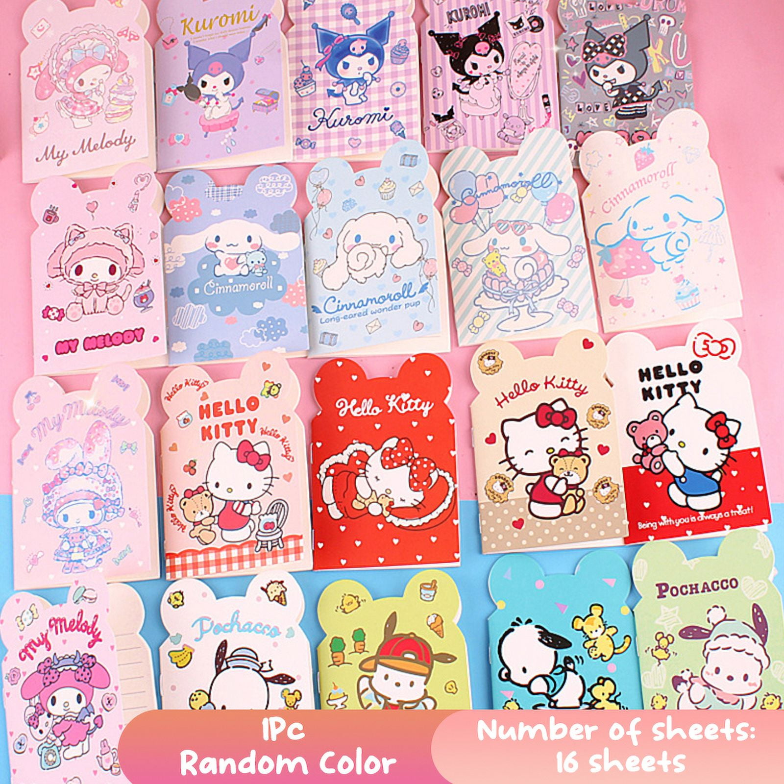 ChunLiang Kawaii Sanrios Notebooks Hello Kitty Cinnamonroll Kuromi My ...