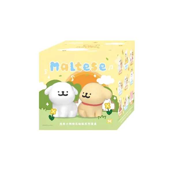 ChunLiang MINISO Blind Box Maltese Happy Snuggling Series Doll Model ...