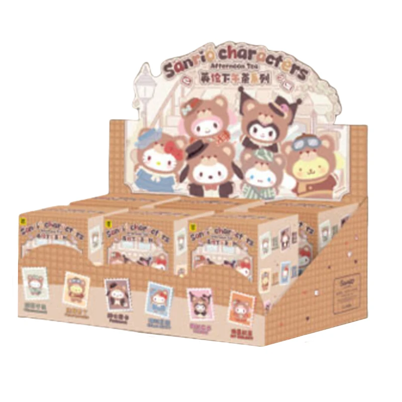ChunLiang MINISO Blind Box TOP TOY Sanrio Family British Afternoon Tea Series Vinyl Plush ...