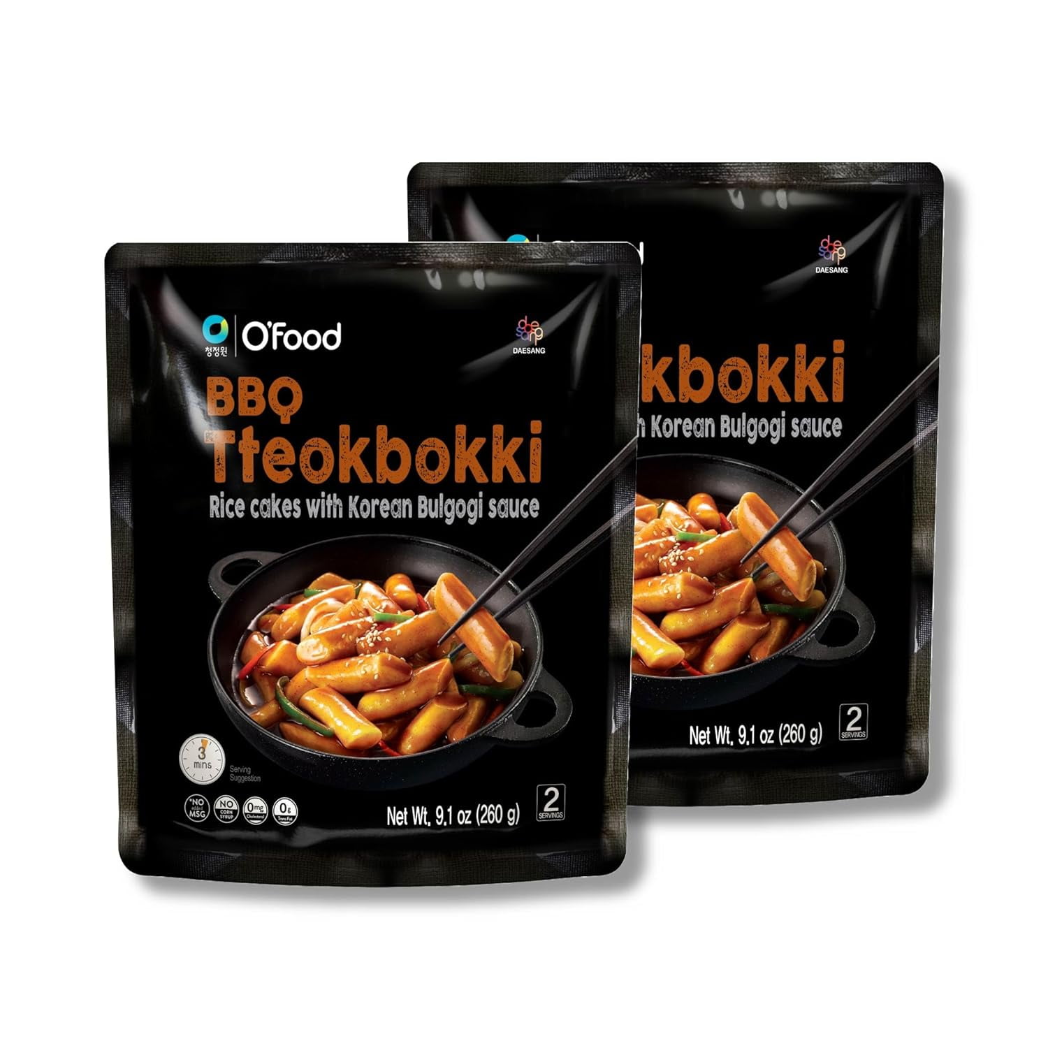 Chung June One O'Food BBQ Tteokbokki, Authentic Korean Rice Cakes ...