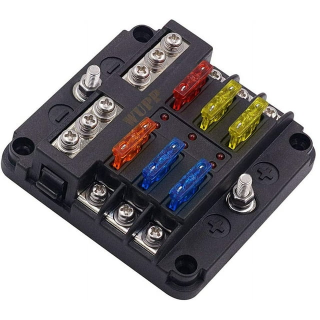 Chunhong 12 Volt Fuse Block, Waterproof Boat Fuse Panel with LED ...