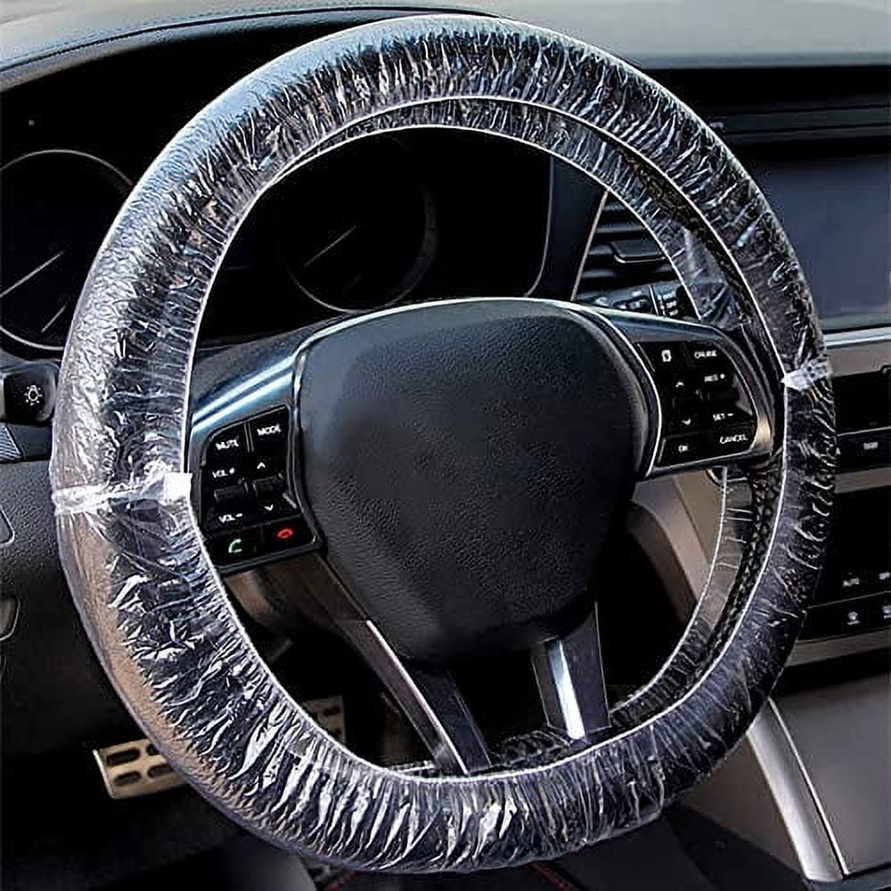 Chunhong 500PCS Universal Disposable Steering Wheel Cover Plastic ...