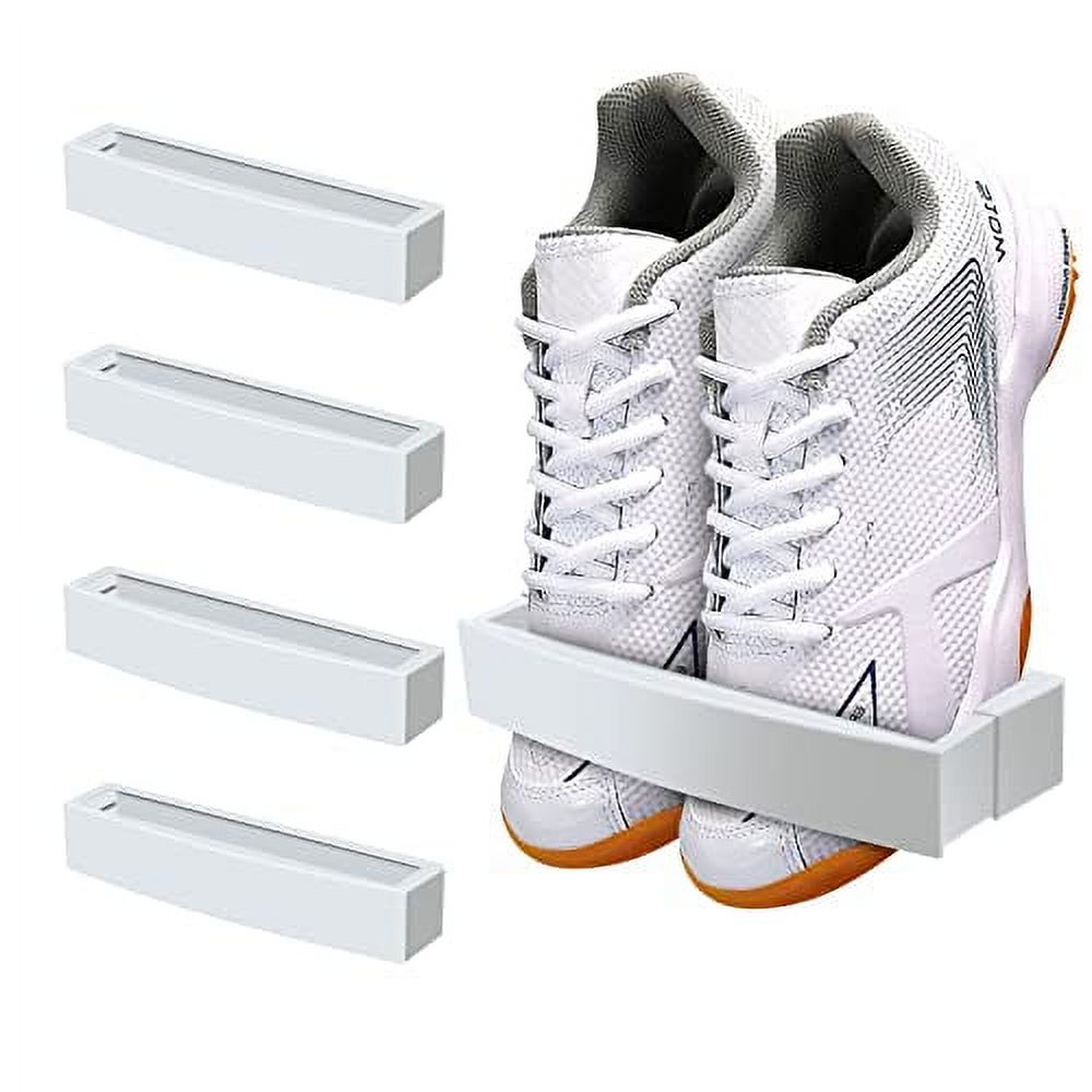 Chunhong Adjustable Hanging Shoe Organizer - Plastic Wall Mounted Shoes ...