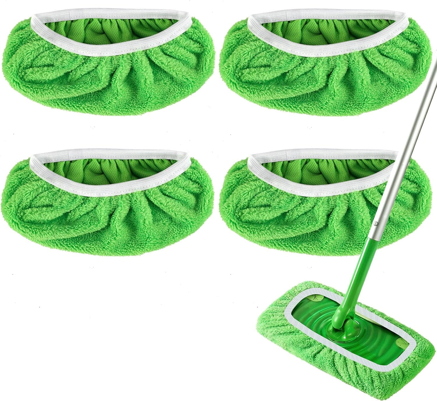 Chunhong Reusable Microfiber Mop Pads for Swiffer Sweeper Mop - Dry ...