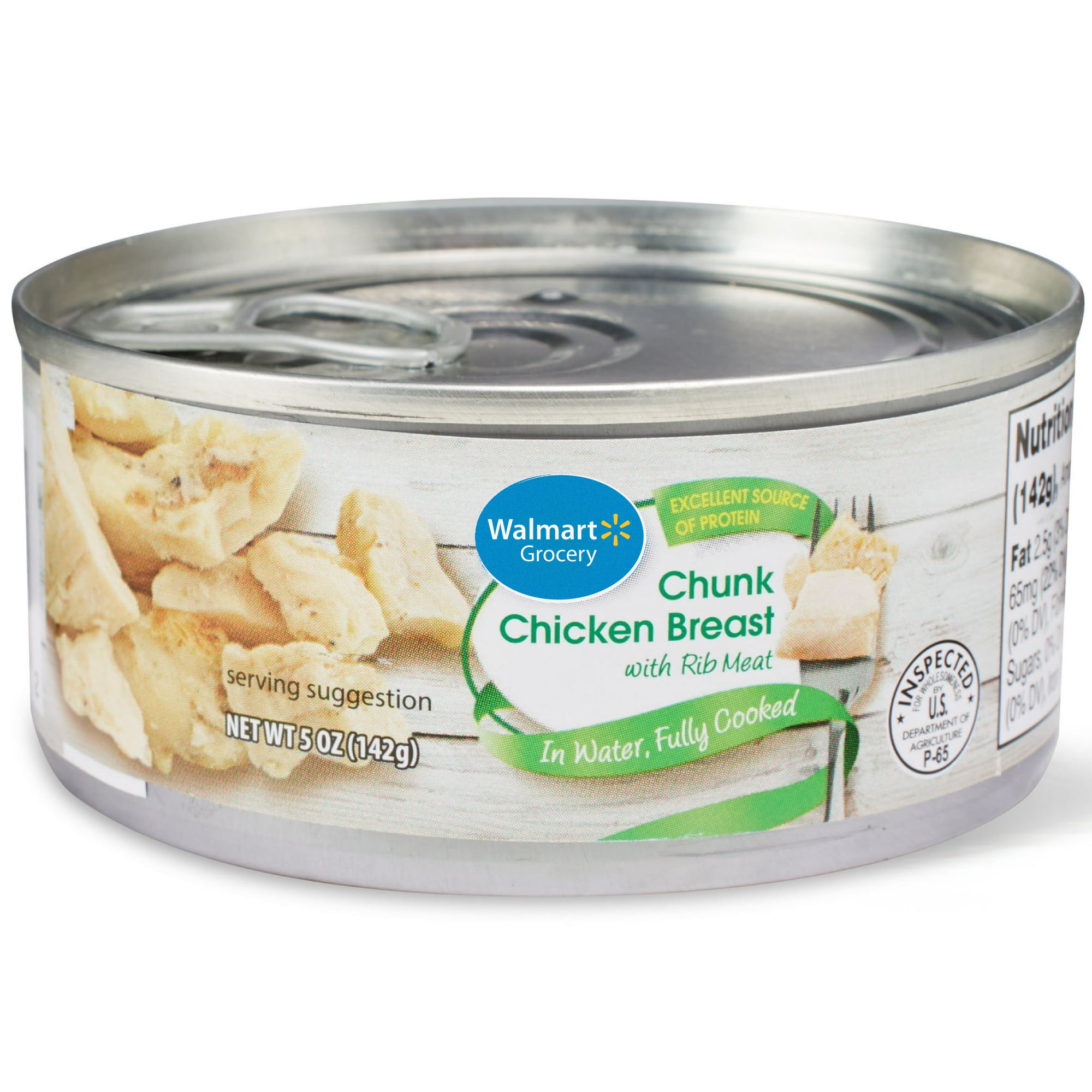 Chunk Chicken Breast with Rib Meat, 5 oz Can - Walmart.com