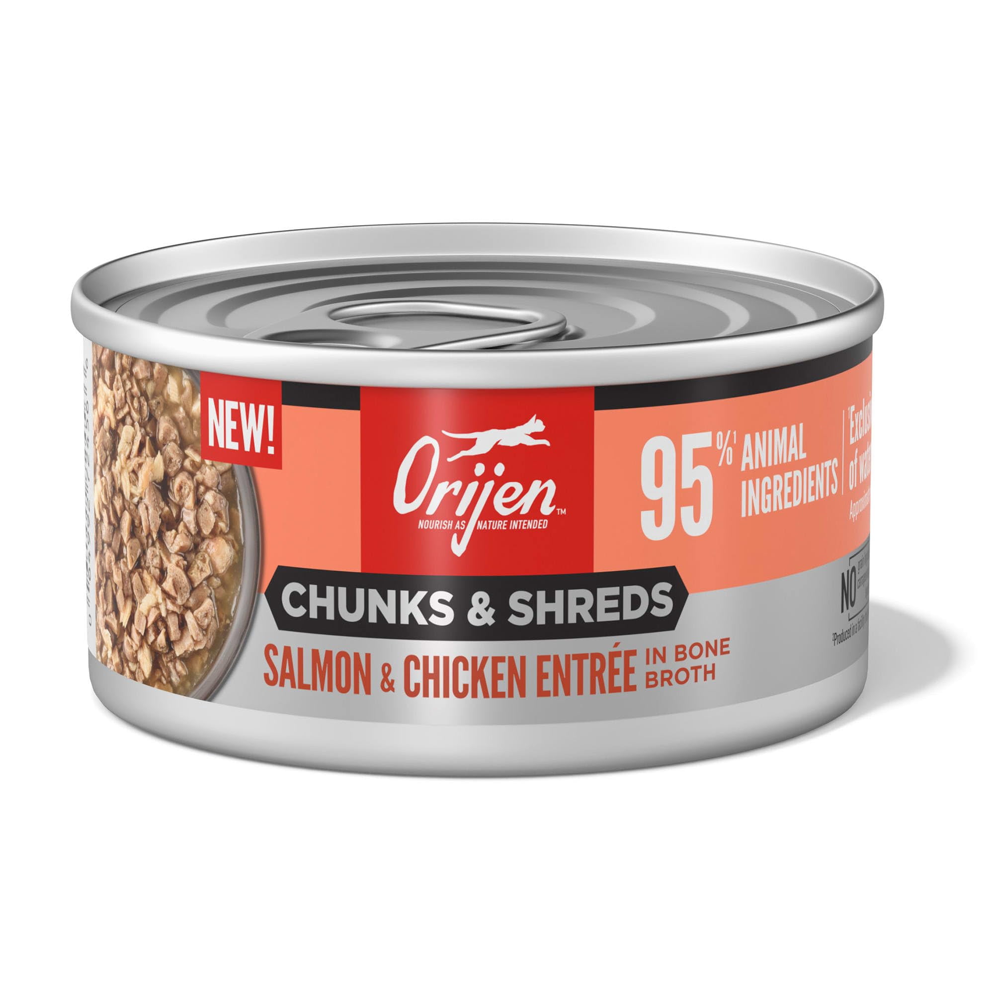 Chunks & Shreds Wet Cat Food Salmon & Chicken Entrée (Case Of 12 ...