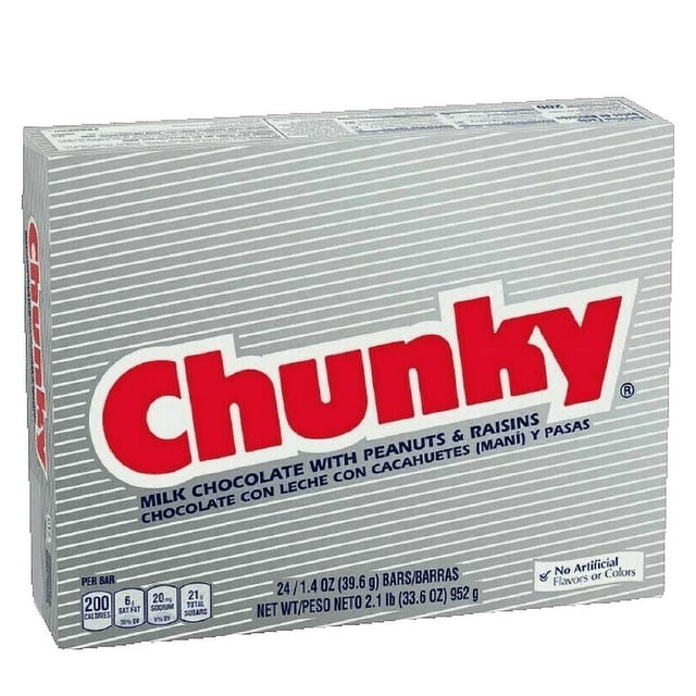 Chunky Candy Bar 1.4 oz (24 Pack) for Office Snacks - Walmart Business ...
