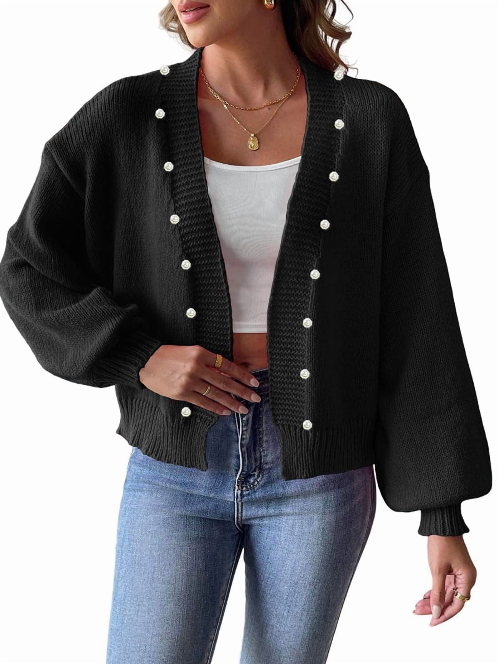 Chunky Cardigan Sweaters for Open Front Cardiagn Casual Soft Knitted ...