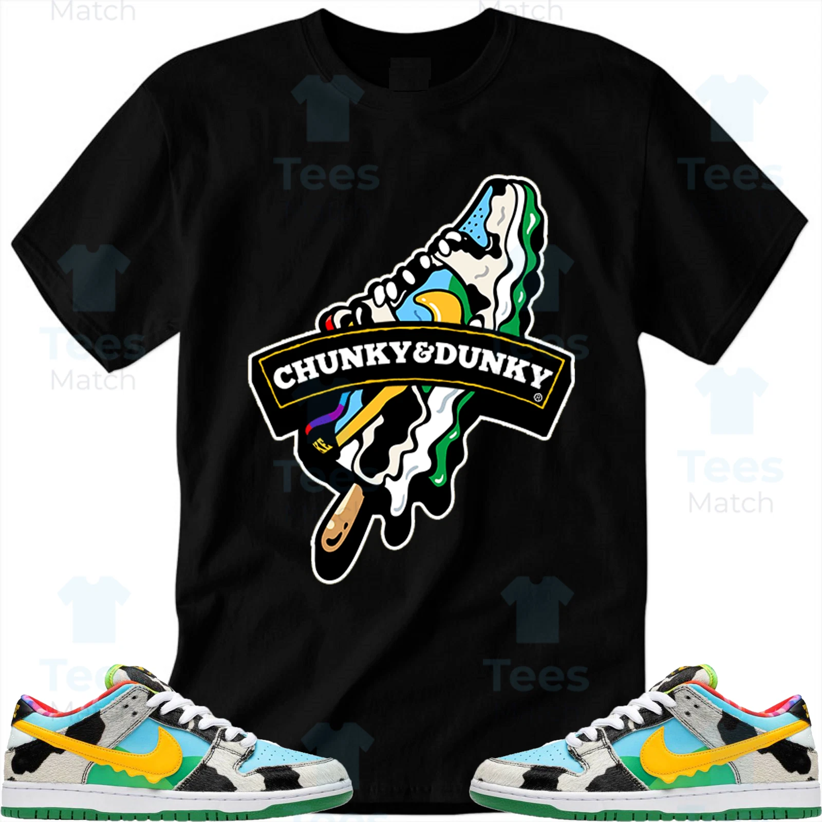 Chunky Dunky Drip T-Shirt Matching SB Dunk Low Ben & Jerry's Chunky ...