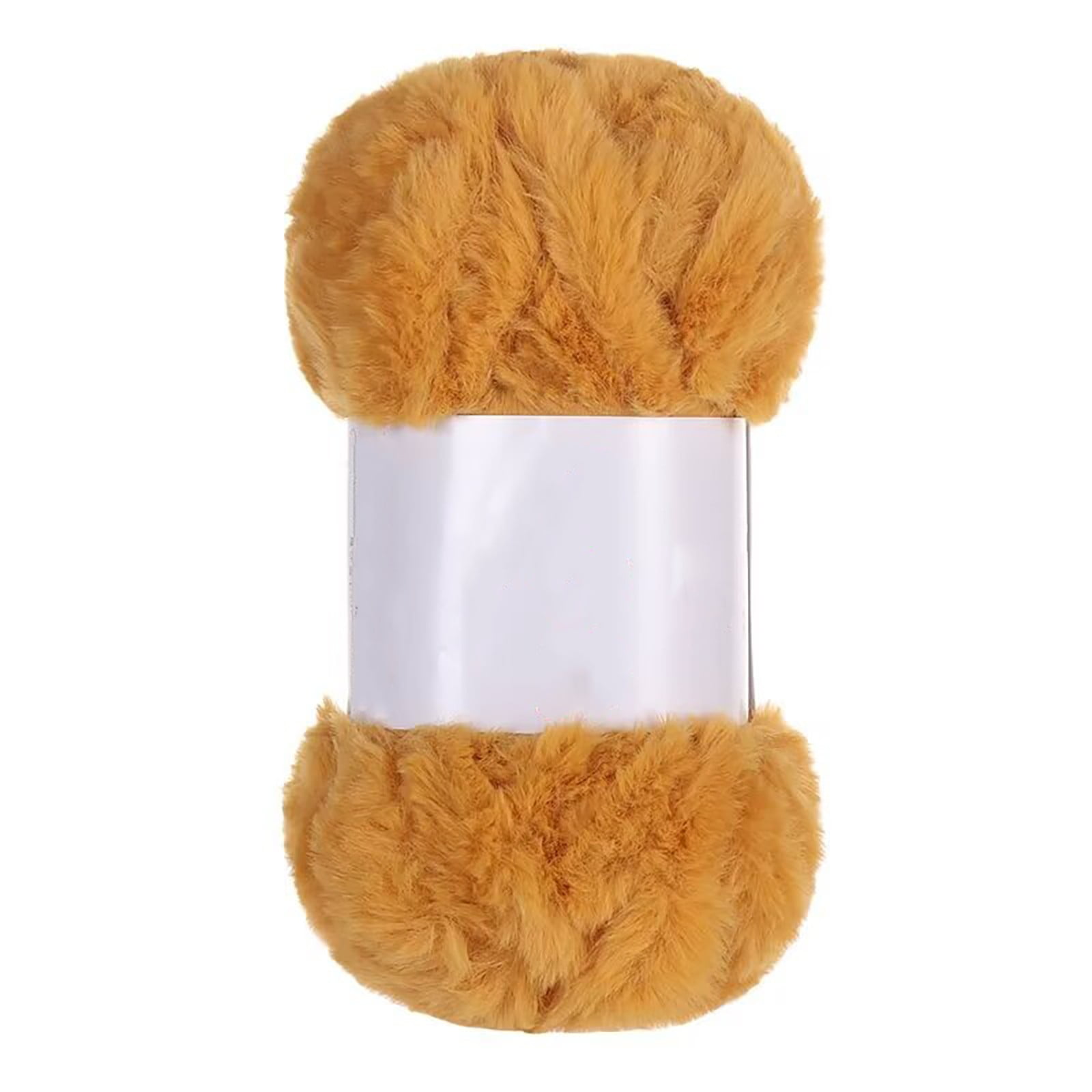 Chunky Faux Fur Yarn 2 Skeins Eyelash Knitting Crochet Thread for Diy ...
