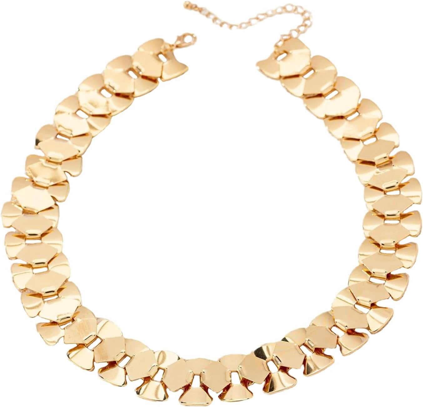 Chunky Gold Cuban Chain Choker Necklace for Women Minimalist Punk Hip ...