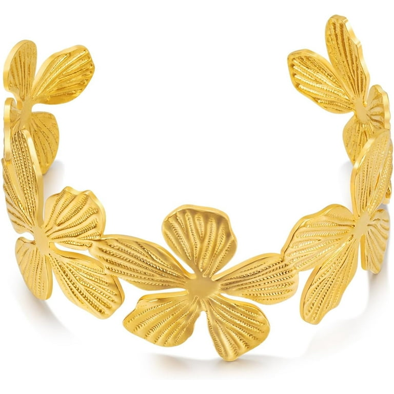 gold statement bangles