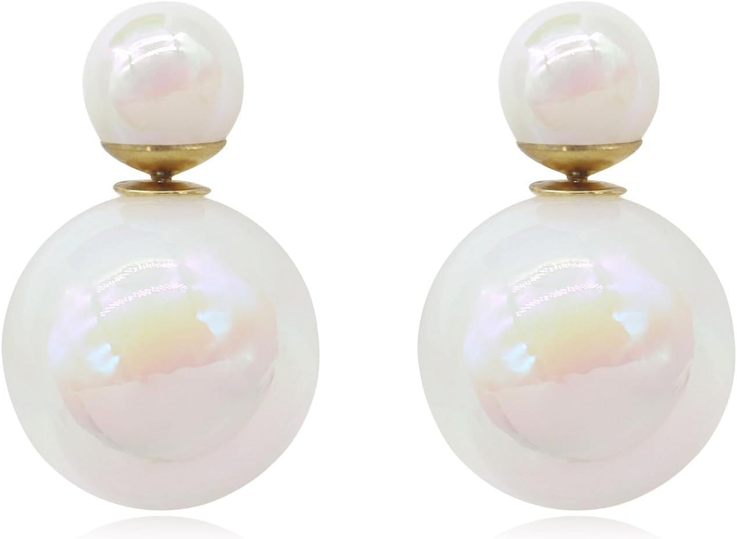 Chunky Gold Hoop Earrings For Women, Trendy 14K Gold Plated Gold/Silver ...