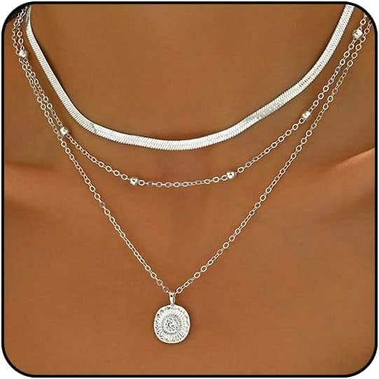 Chunky Gold Necklace Stack for Women Layered Necklaces for Women Silver ...