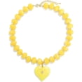 Chunky Heart Necklace for Women, Colorful Acrylic Beaded Statement Puff ...