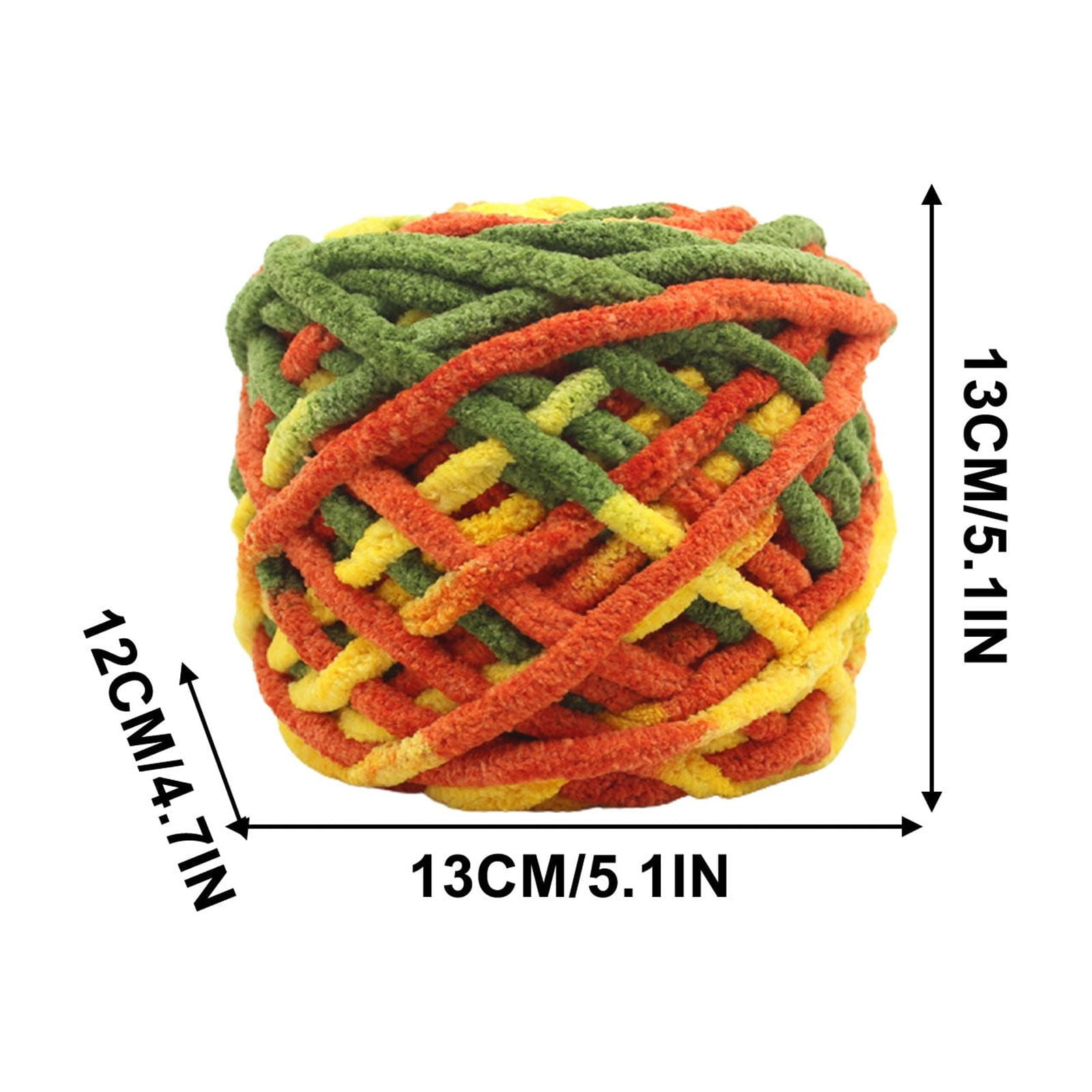 Chunky Ice Yarn 200g 4-Ply Handwoven Crochet Yarn for DIY Sweaters ...