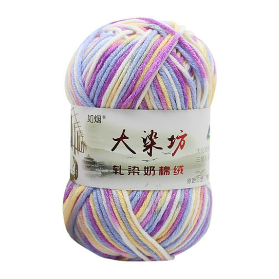 Chunky Knitting Wool Yarn Milk Cotton Crochet Thread Handcraft Fiber ...