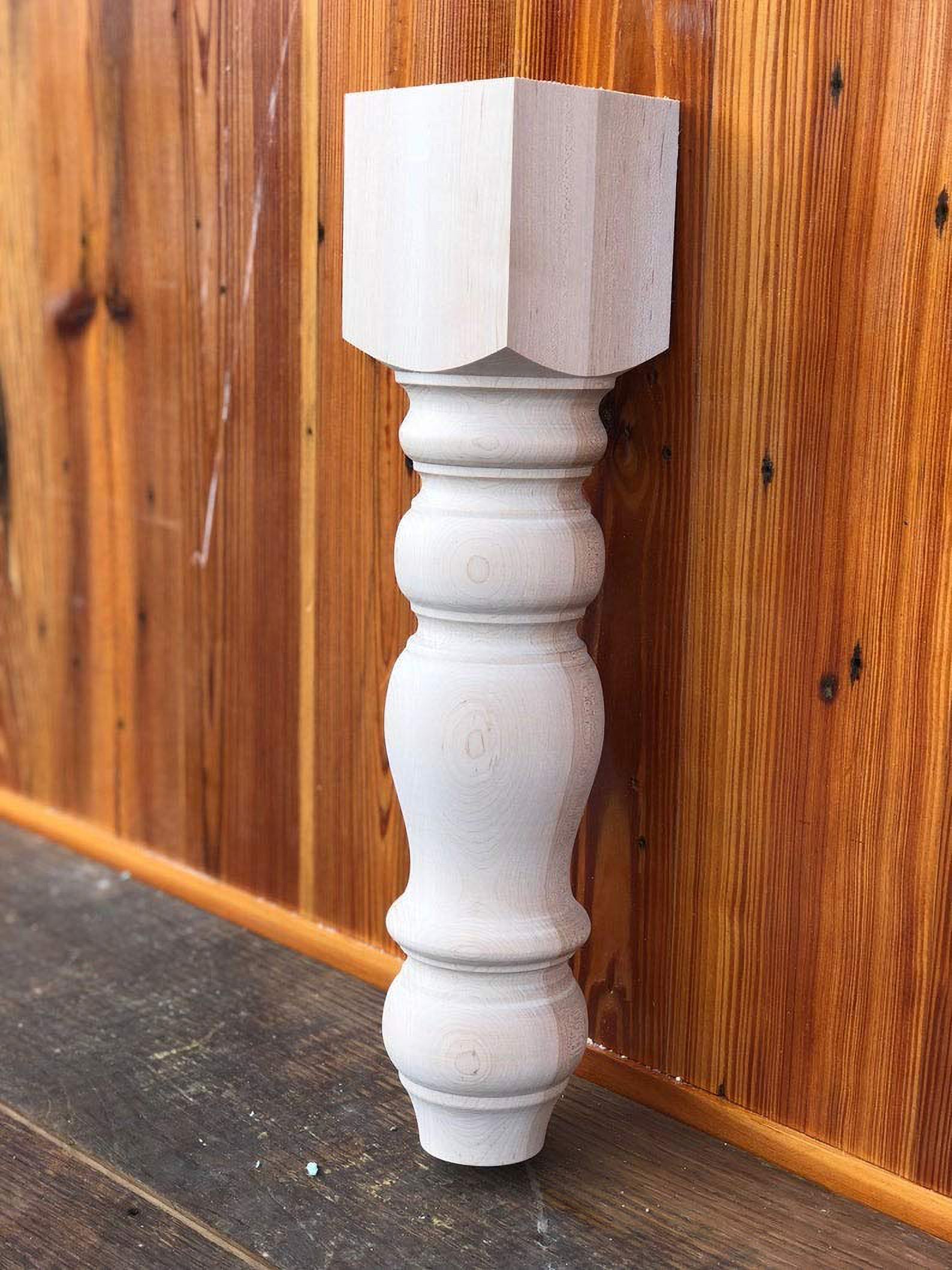 Chunky Maple Table Legs, Unfinished DIY Bench Legs Set of 4, Heavy Duty ...