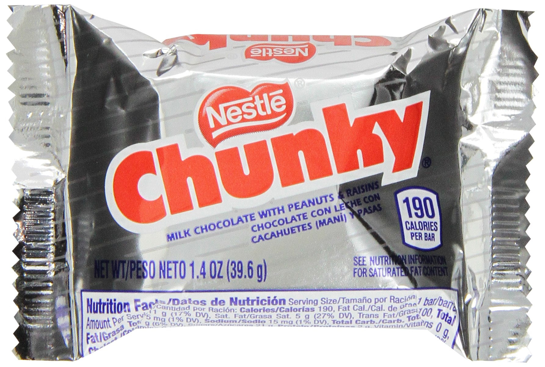 Chunky Single Candy Bars (Pack of 48) - Walmart.com