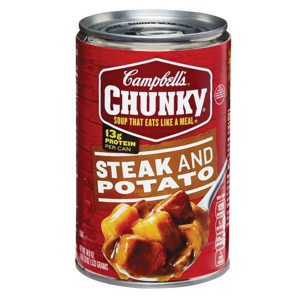 Chunky Steak & Potato Soup, 18.8 oz Can- Pack of 5 - Walmart.com