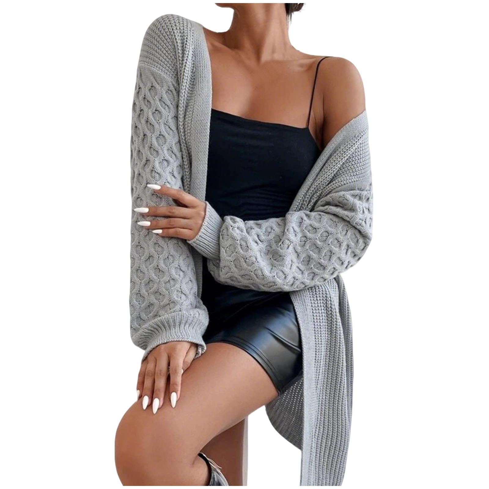 Chunky Sweaters for Women Winter Long Sleeve Cute Trendy Knit Cardigan ...