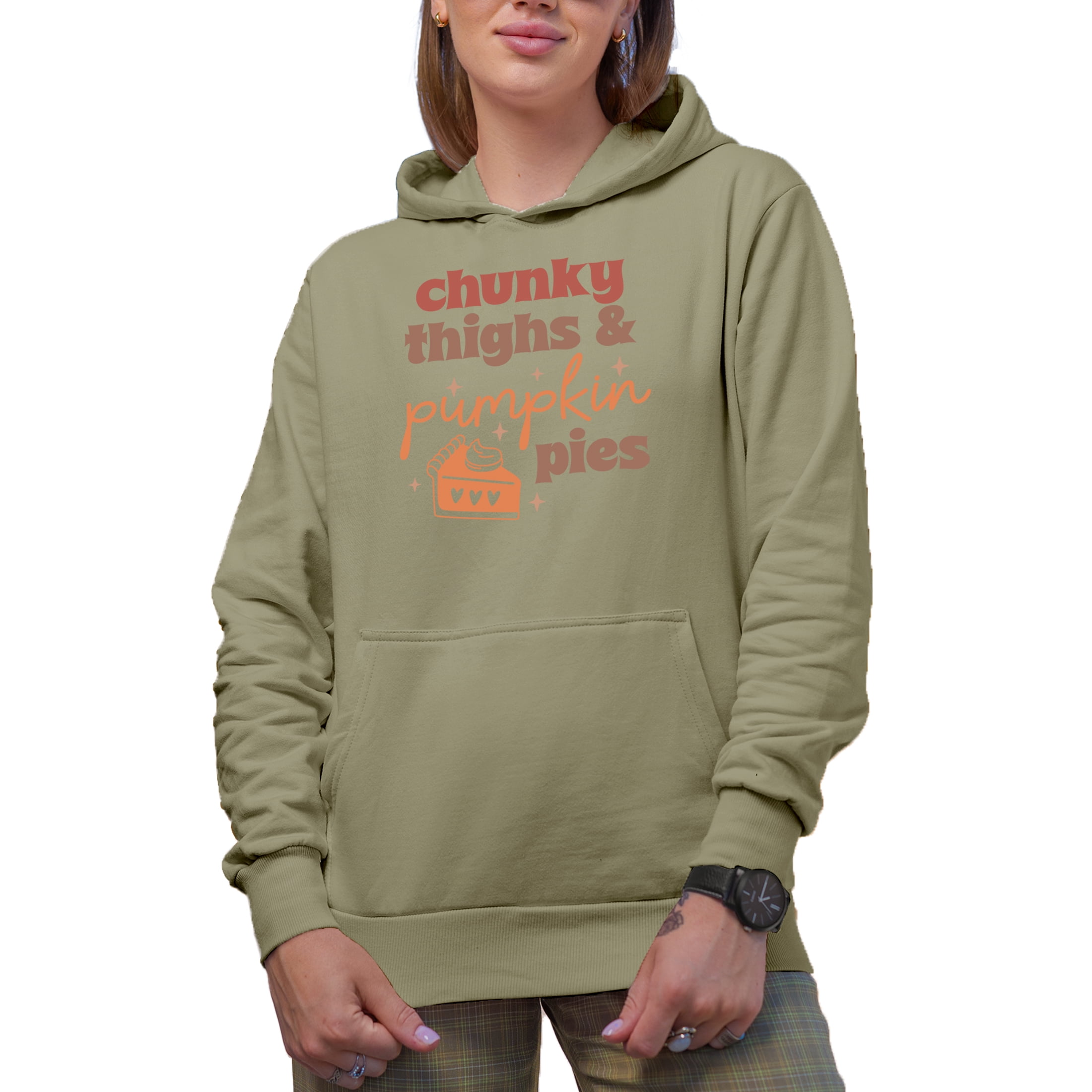 Chunky Thighs & Pumpkin Pies with Autumn or Fall Pie Art Merch Gift ...
