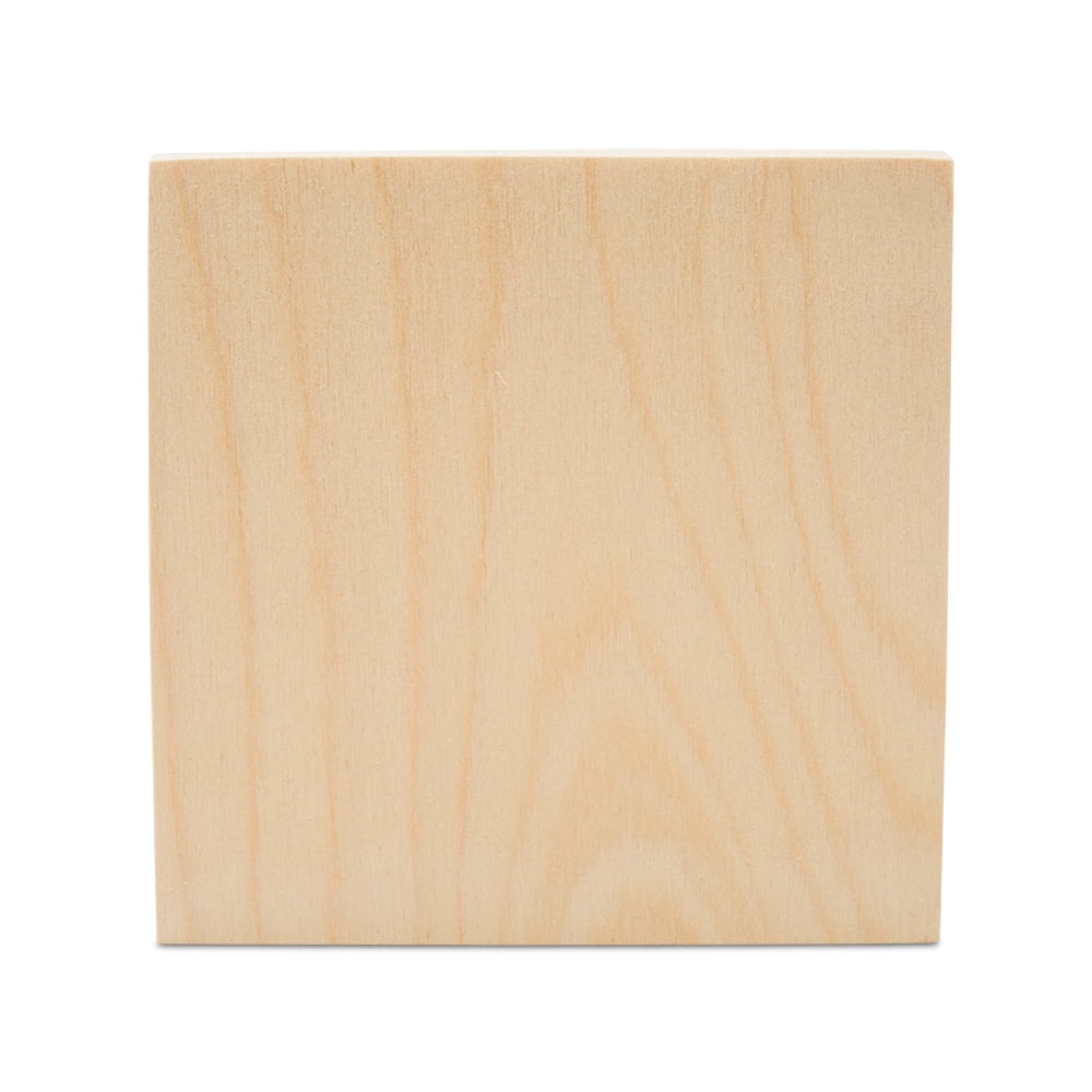 Chunky Wood Signs for Crafts 4 x 4-inch, Pack of 2 Blank Wooden Signs ...