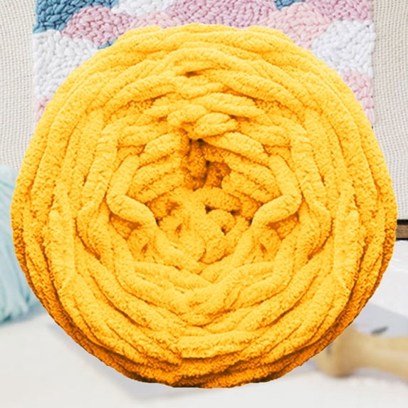 Chunky Yarn for Hand Knitting, Chunky Chenille Blanket Yarn, Bulky ...