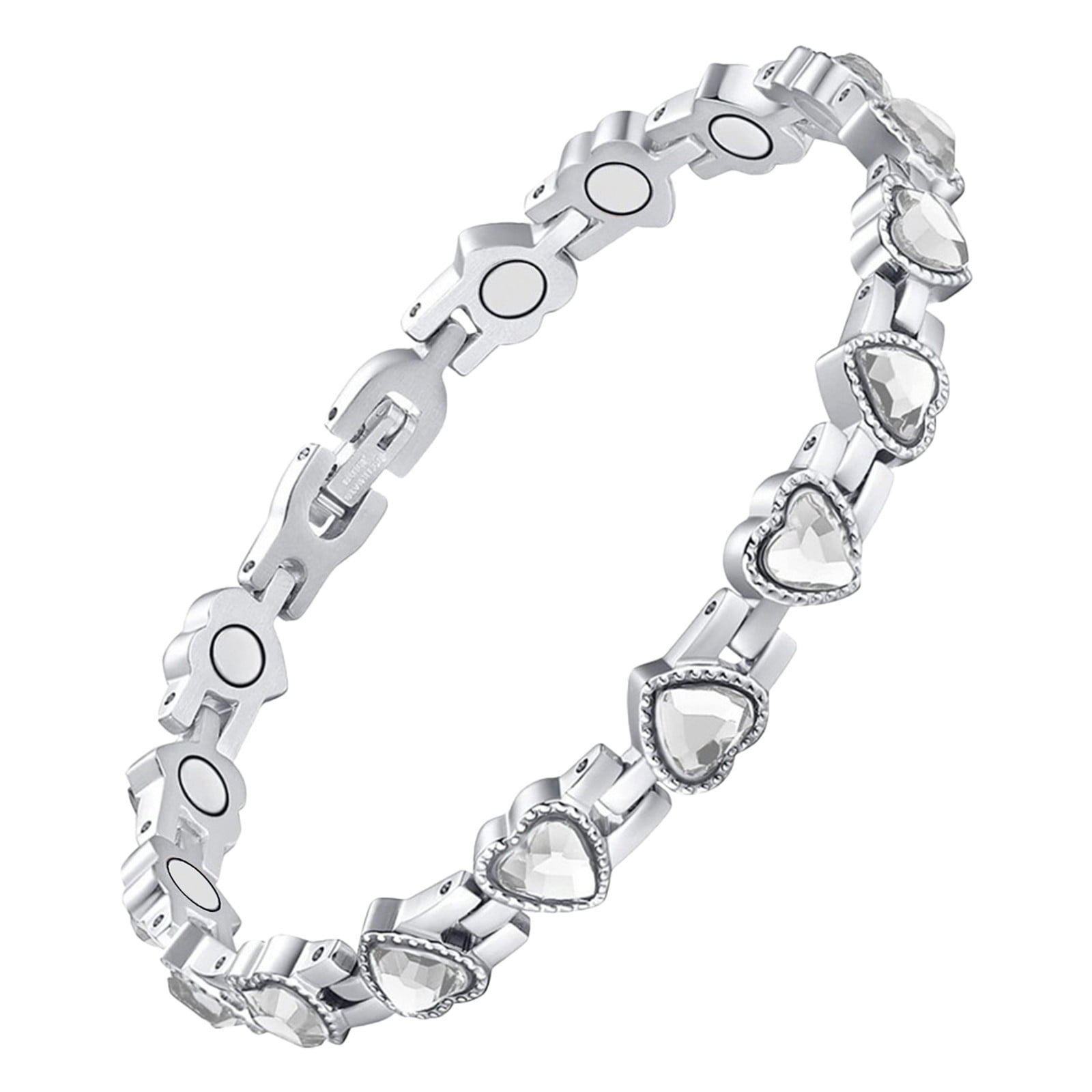 Chunleiiii New Heart Shaped Gaussian Bracelet Adjustable Diamond ...