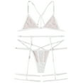 Chunleiiii Sexy Lace Bra Underwear Set Lace Thong Ladies Lingerie Women