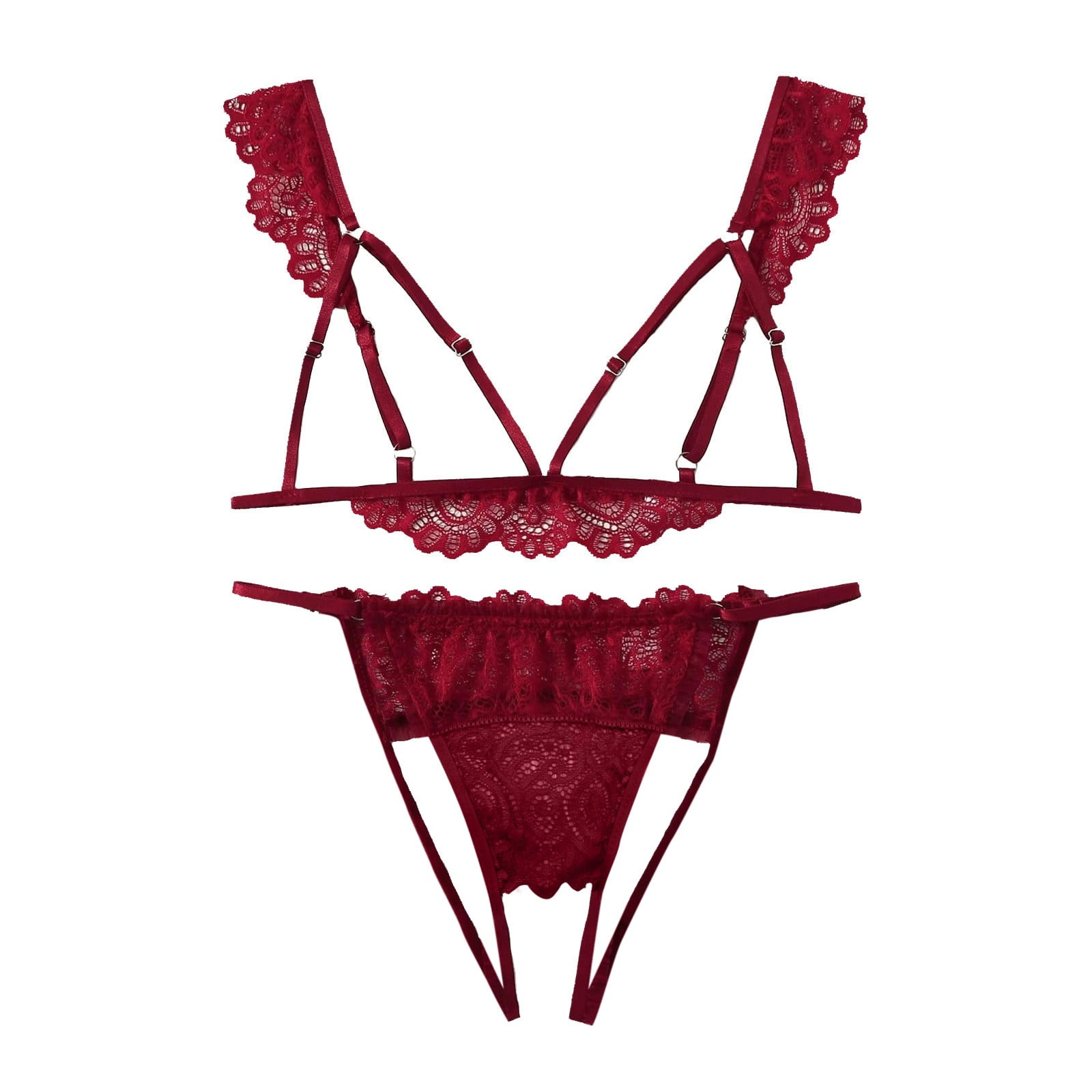Chunleiiii Womens Sexy Three Point Two Piece Underwear Set Sexy Bunny
