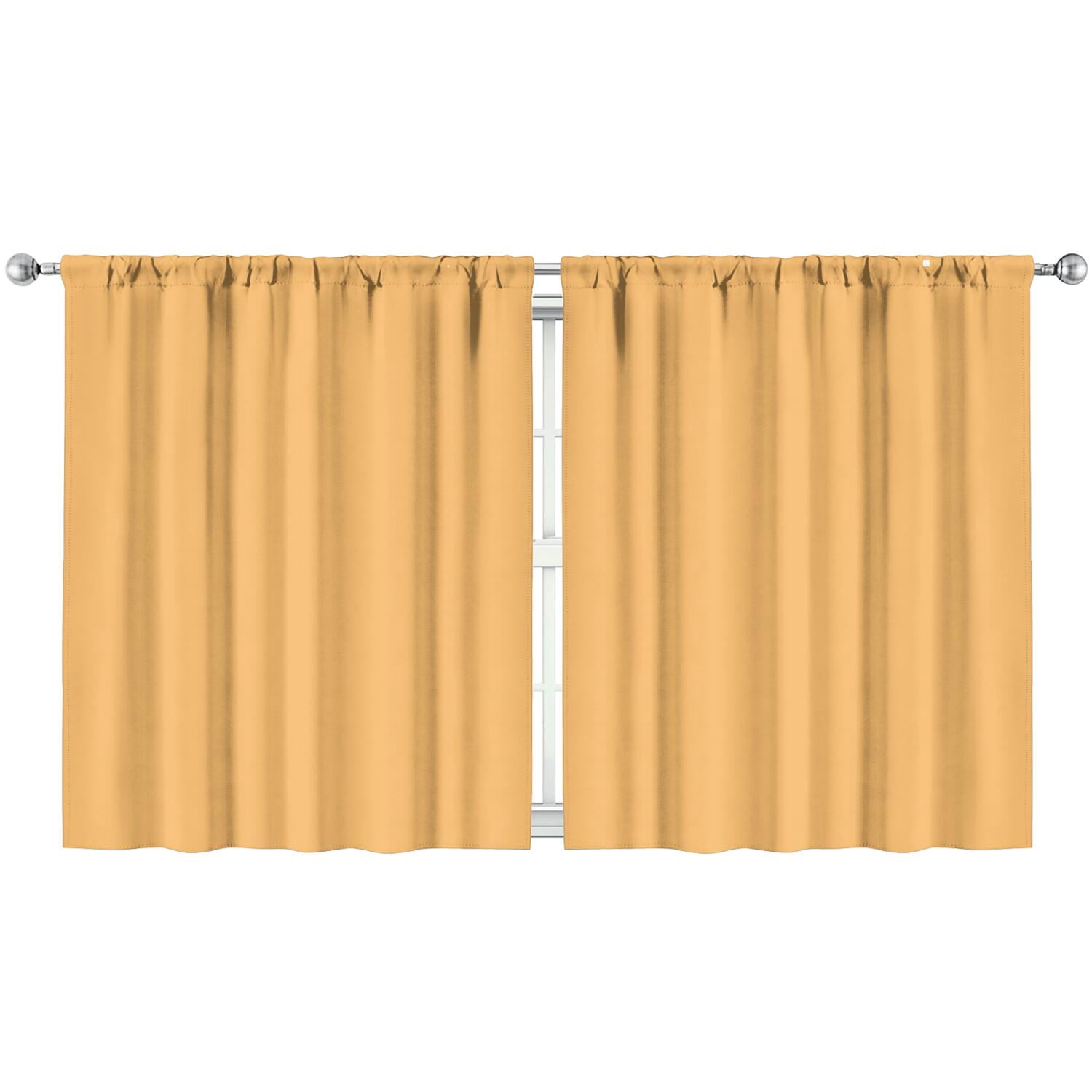 Chunya Spun Blackout Curtains, 2 Panels, 63 Inch Length, Multi-Color ...