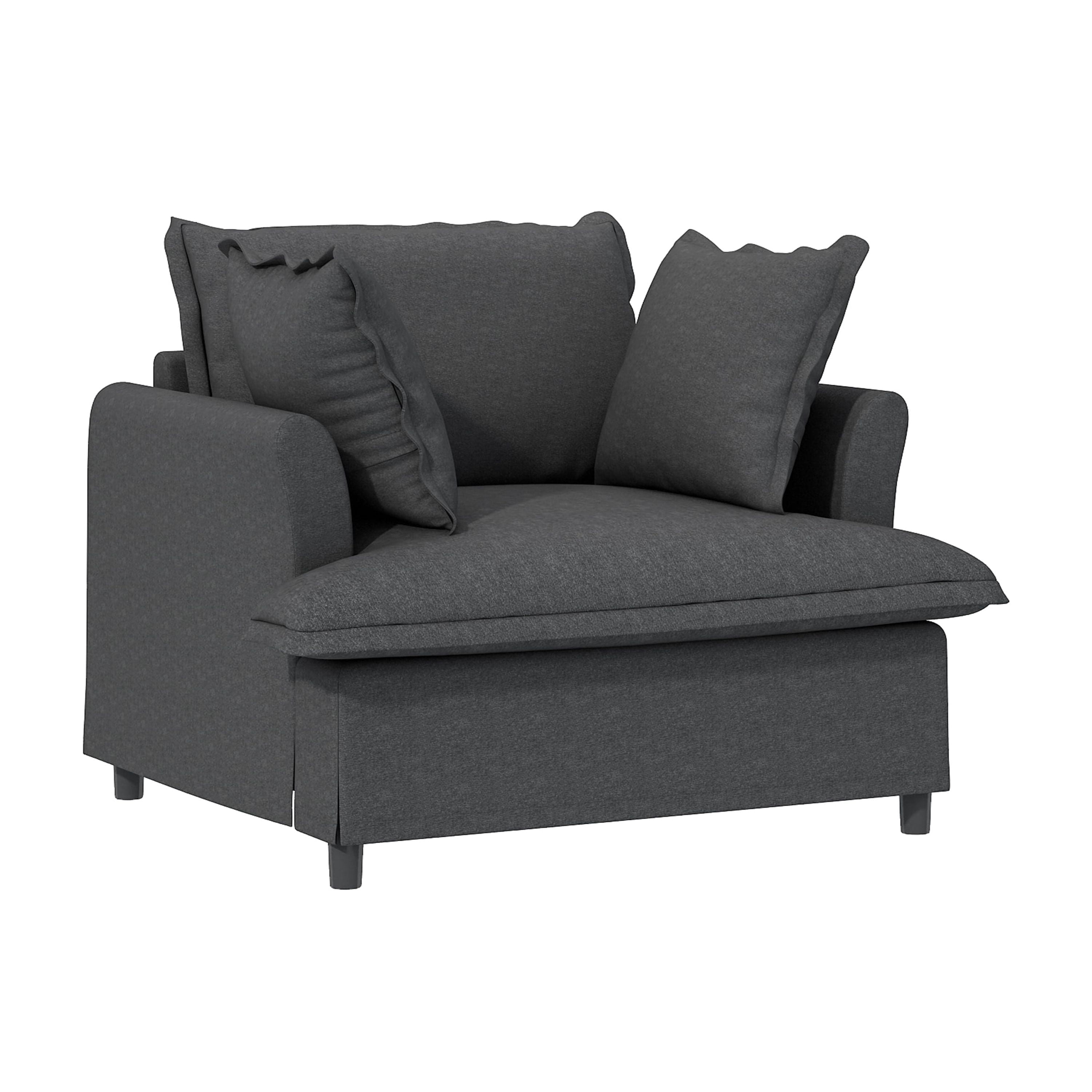 Harper & Bright Designs Modular Sectional Sofa Ottoman Module, Wide ...