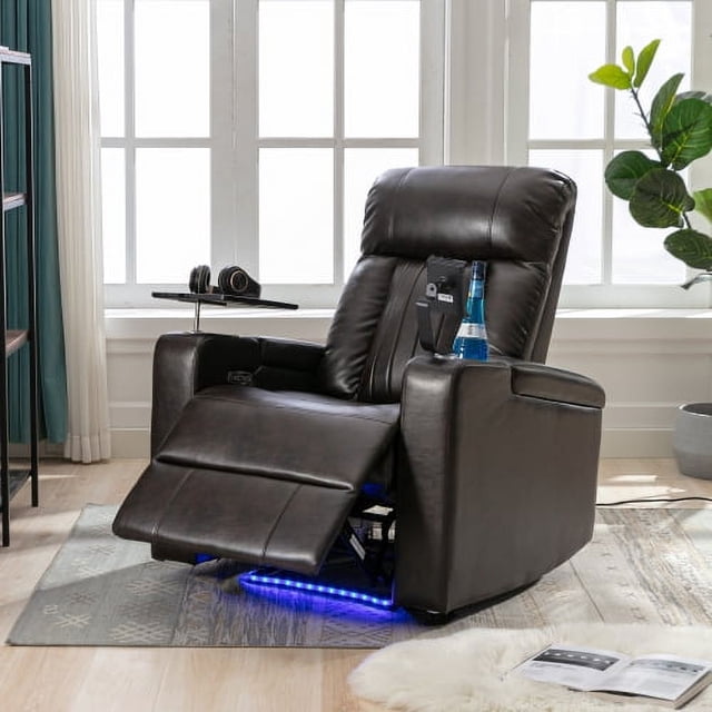 Churanty Power Motion Recliner with USB Charging Port and Hidden Arm ...