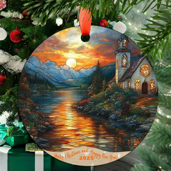 Church 11 Christmas Ornament, Xmas Hanging Ornament, Mother’S Day ...