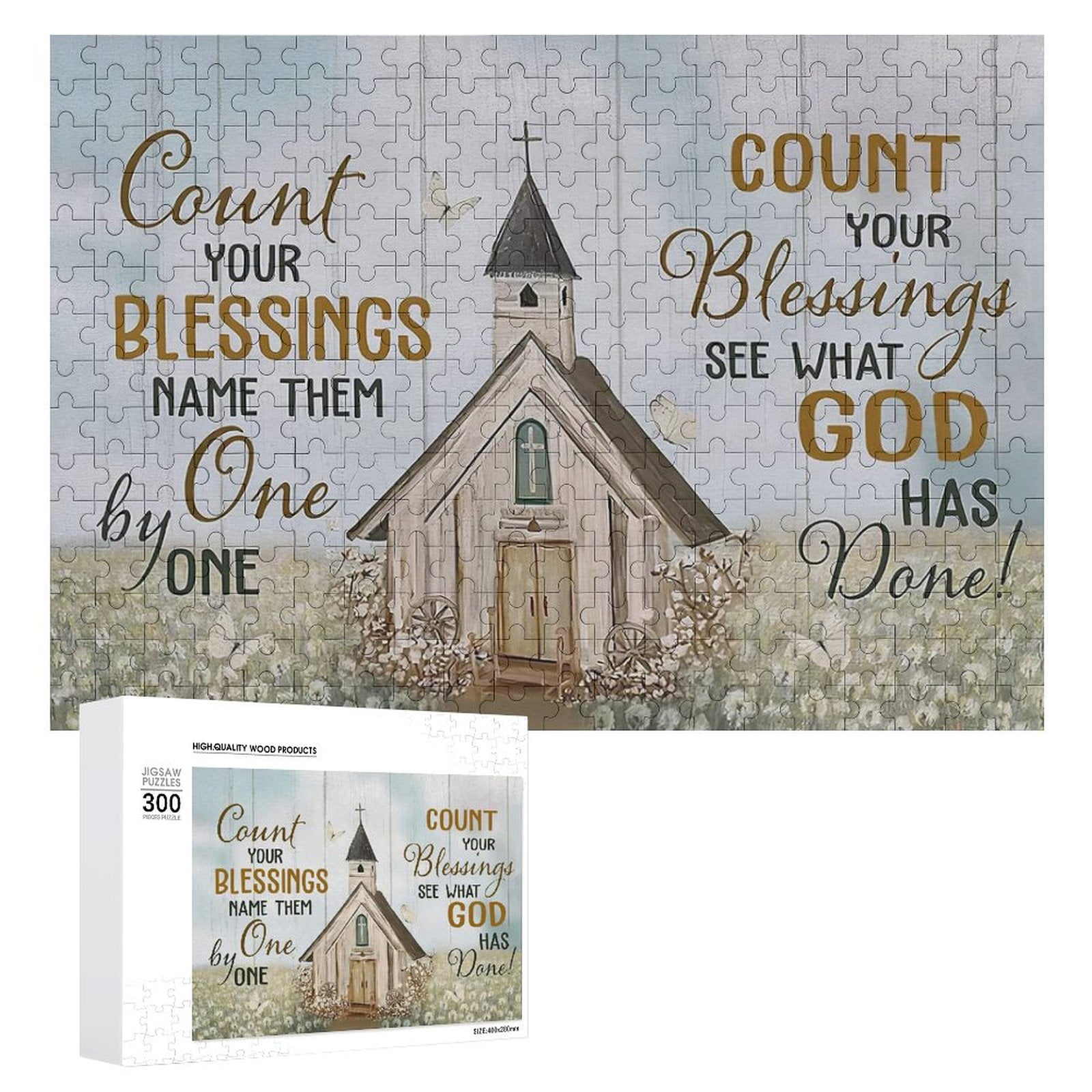 Church 300 Piece Jigsaw Puzzles for Adults - Christian Religious Bible ...