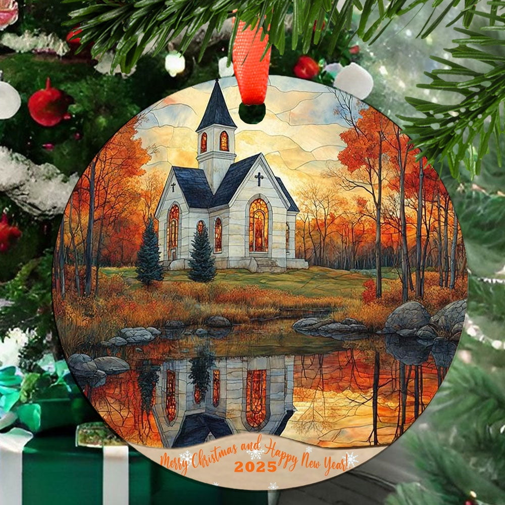 Church 8 Christmas Ornament, Xmas Hanging Ornament, Mother’S Day ...