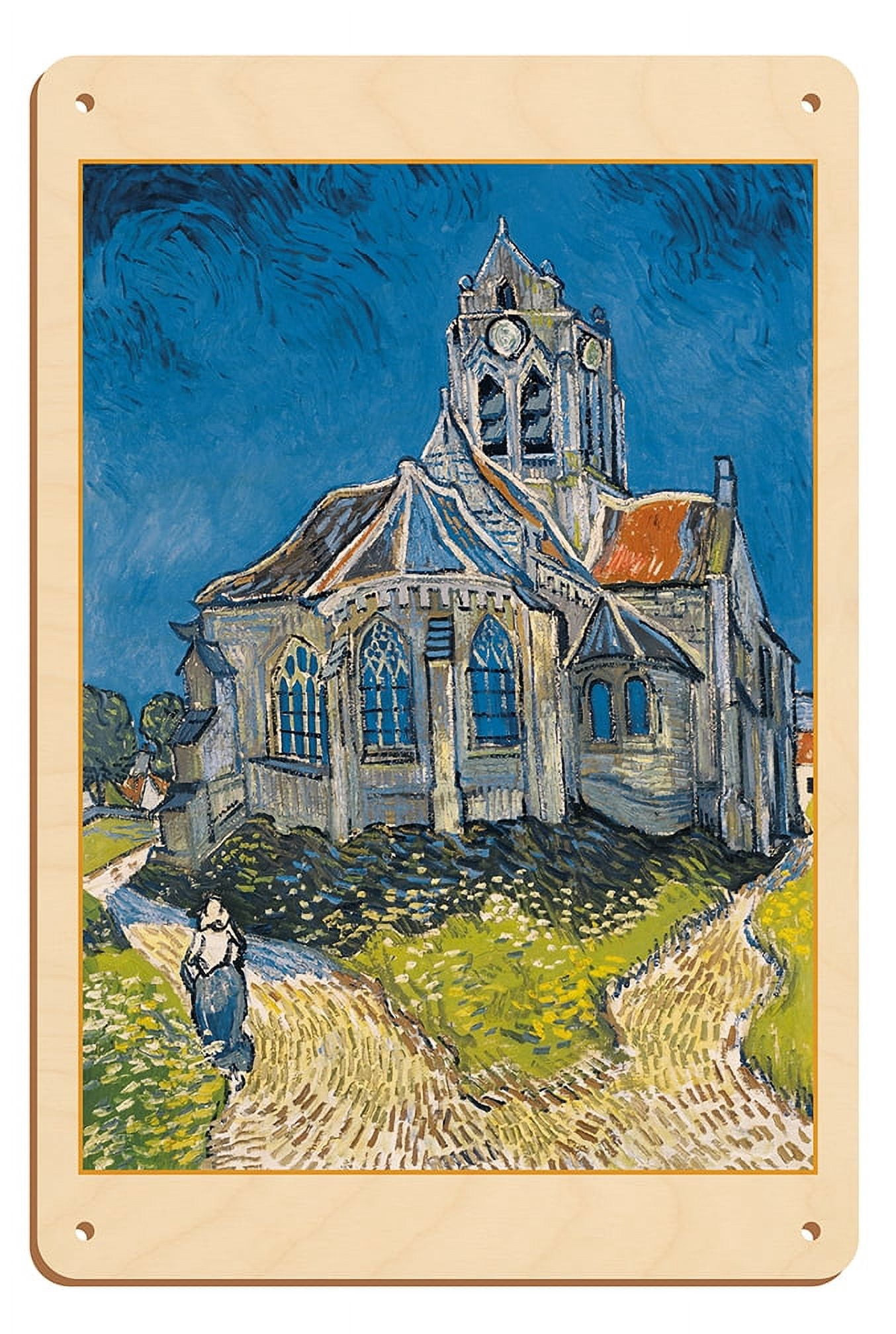 The Church at Auvers-Sur-Oise France - View from the Chevet - From an ...