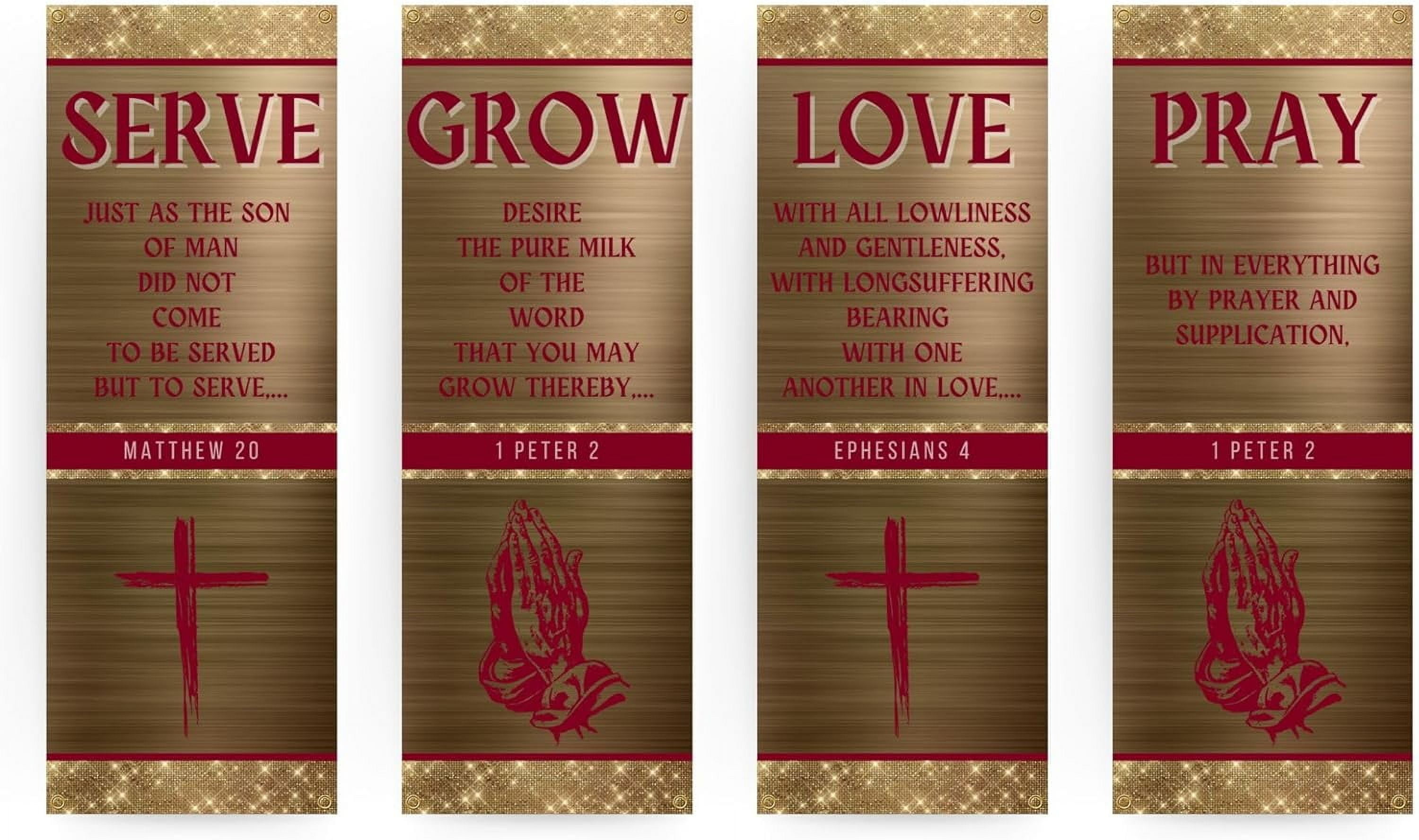 Church Banners for Sanctuary wall with Scripture | Welcome Praise ...