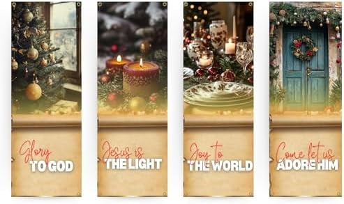 Church Banners for Sanctuary wall with Scripture | Welcome Praise ...